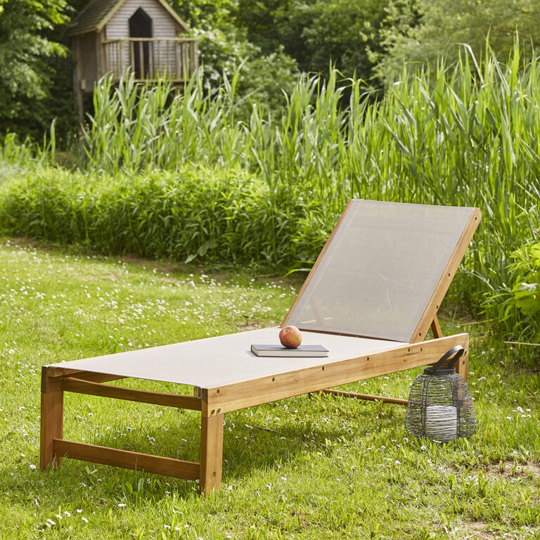 Bain de soleil en alu noir SUNSET - Wilsa Garden